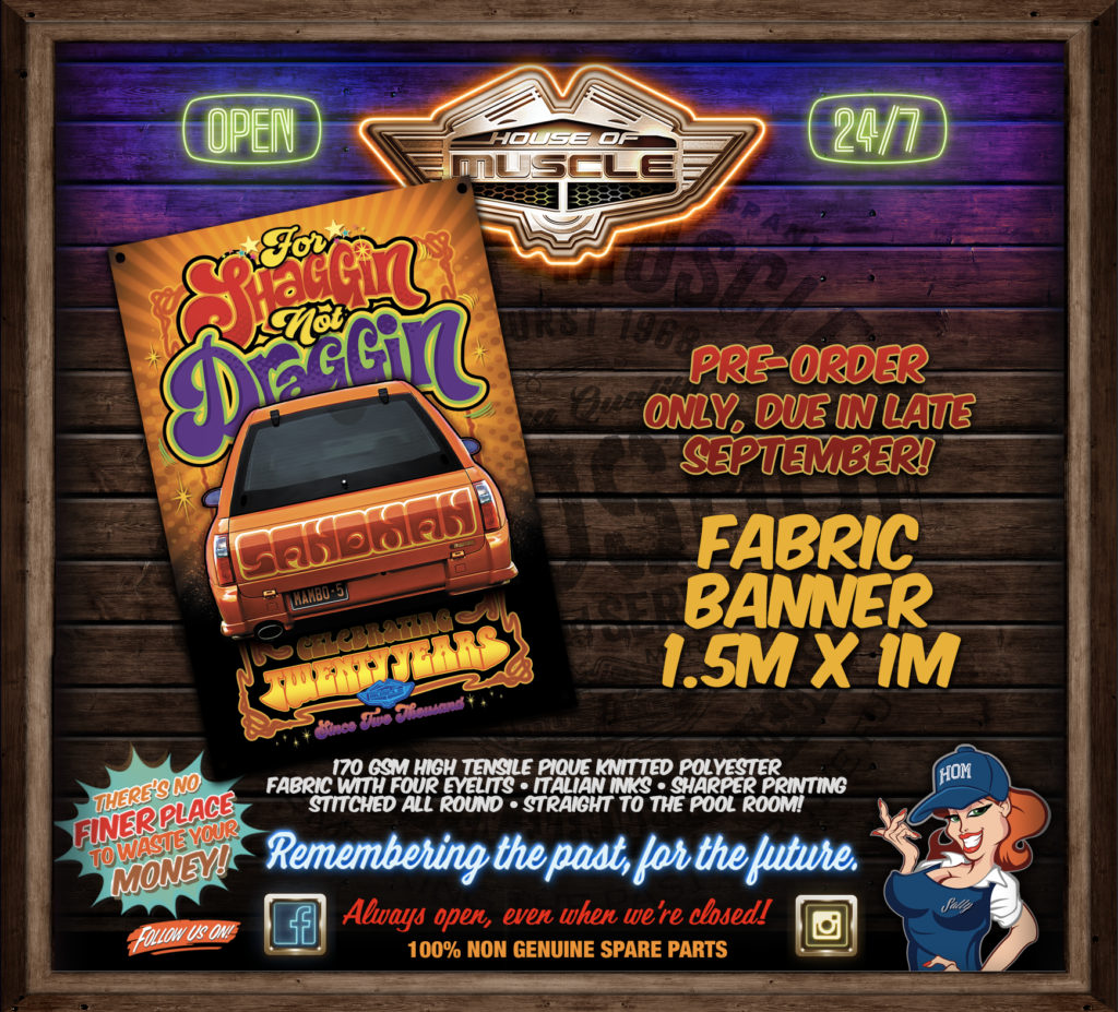 HOLDEN MONARO HG GTS 50 YEARS FABRIC BANNER – House of Muscle