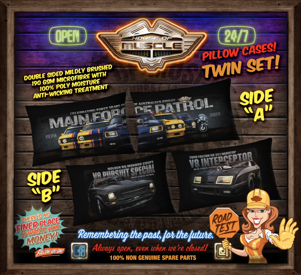 MAD MAX 40TH PILLOW CASES TWIN PACK CASES ONLY – House of Muscle