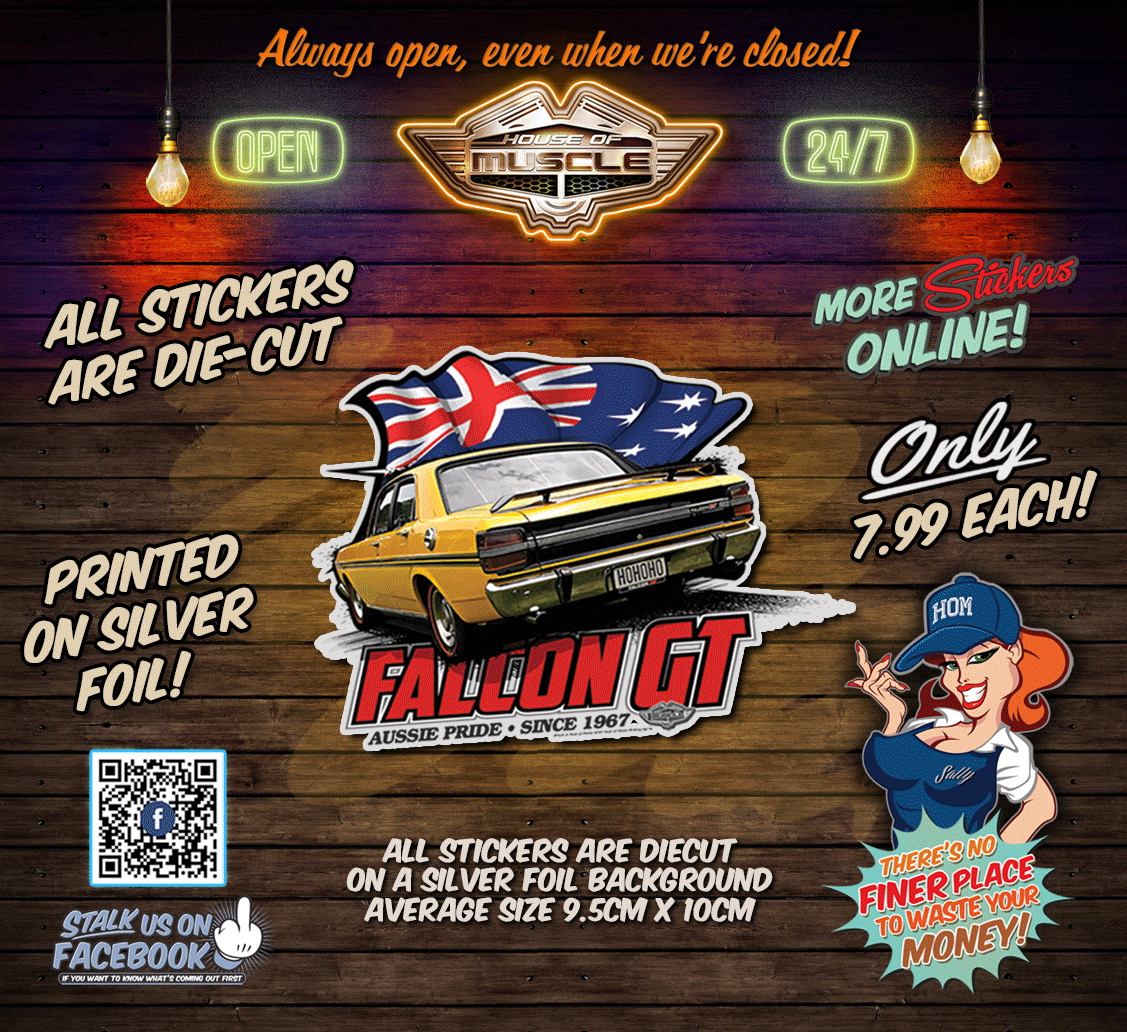 FORD FALCON XY GTHO (YELLOW) STICKER – House of Muscle