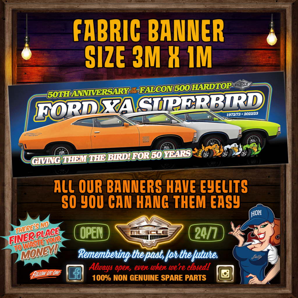 FALCON 500 XA SUPERBIRD 50TH ANNIVERSARY 3M X 1M FABRIC BANNER – House ...