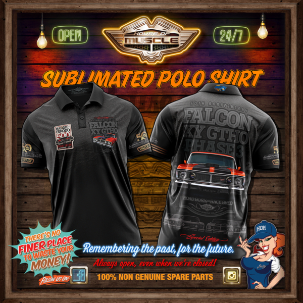 FORD FALCON GTHO BATHURST 1971 SUBLIMATED POLO – House of Muscle